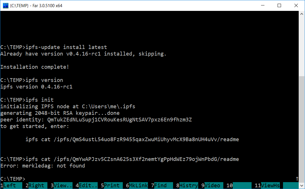 Getting Started hash returns `merkledag: not found` · Issue #85 · ipfs ...